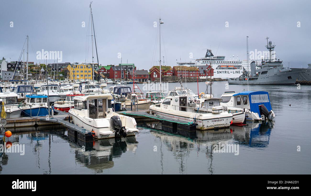 torshavn capital of the faroe islands,streymoy island,autonomous ...