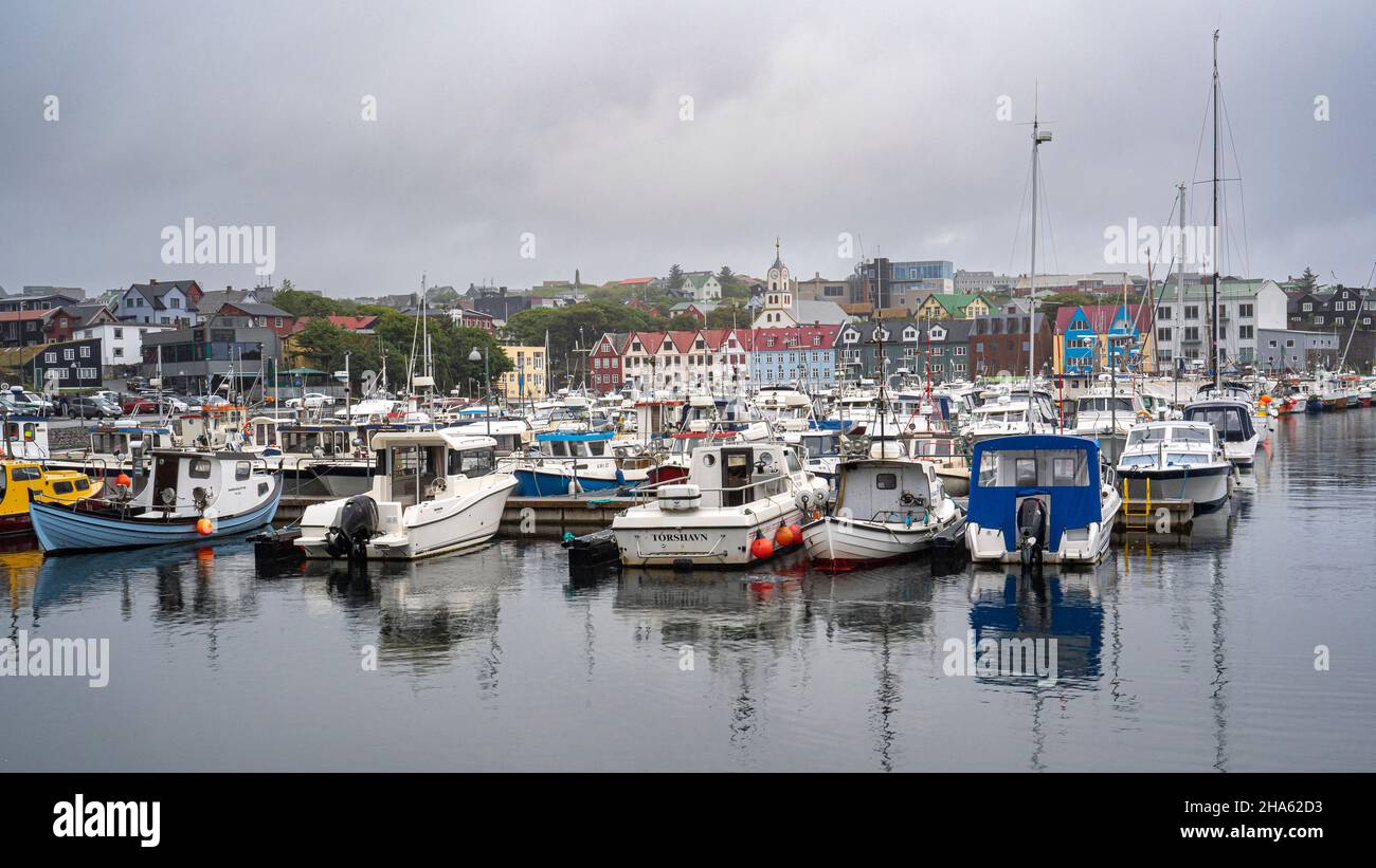 torshavn capital of the faroe islands,streymoy island,autonomous ...