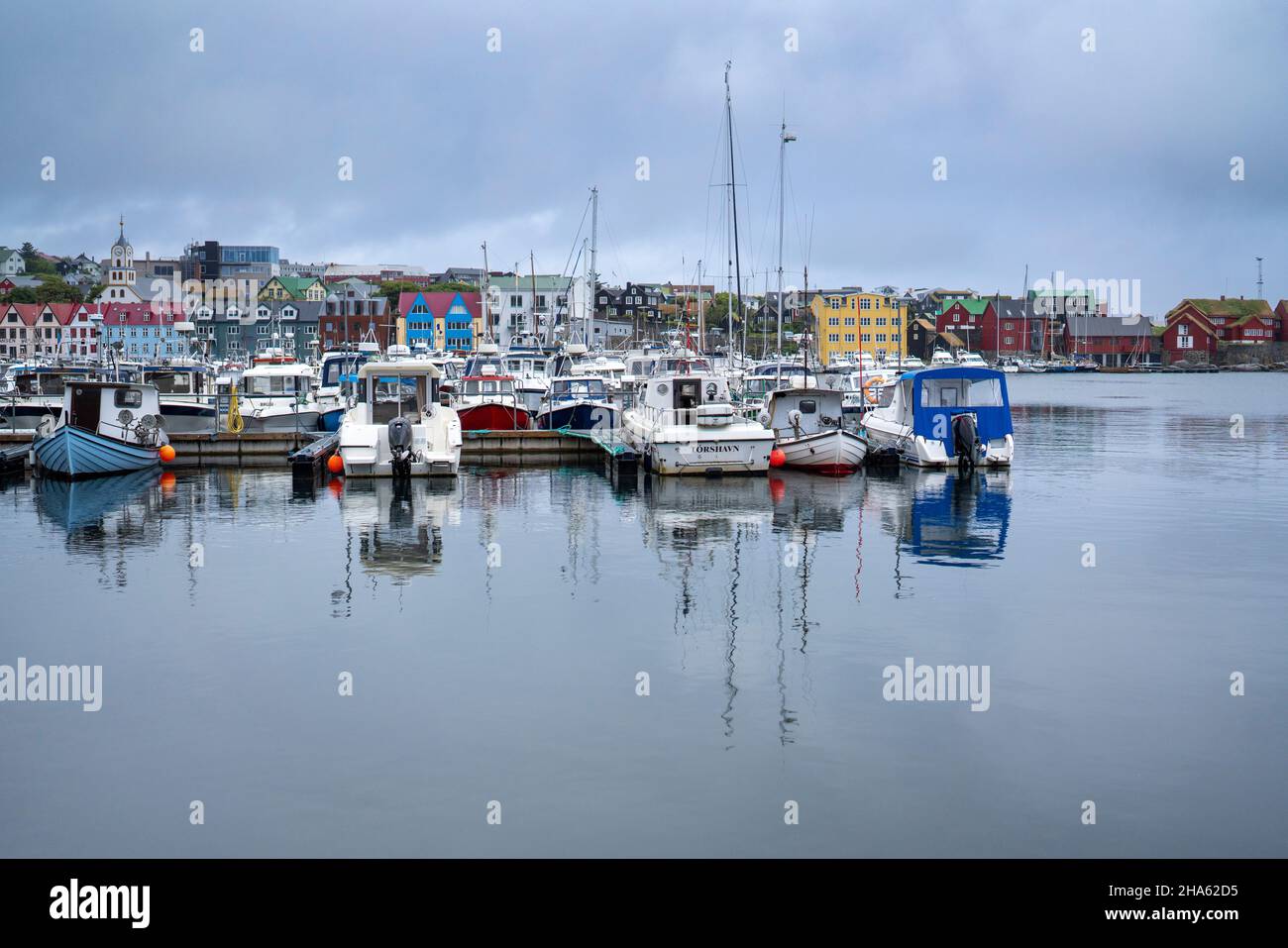 torshavn capital of the faroe islands,streymoy island,autonomous ...