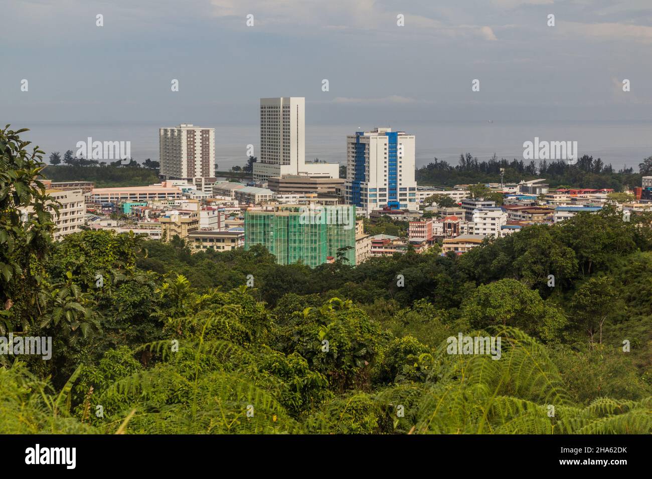 Aerial view of Miri, Sarawak, Malaysia Stock Photo - Alamy