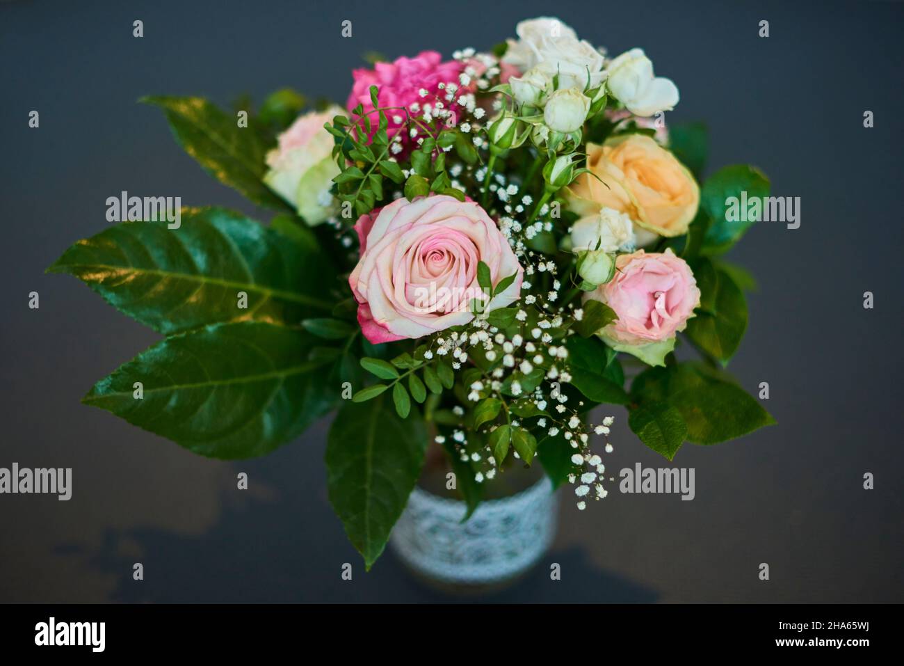 Gypsophila and leaves in a bouquet hi-res stock photography and images ...