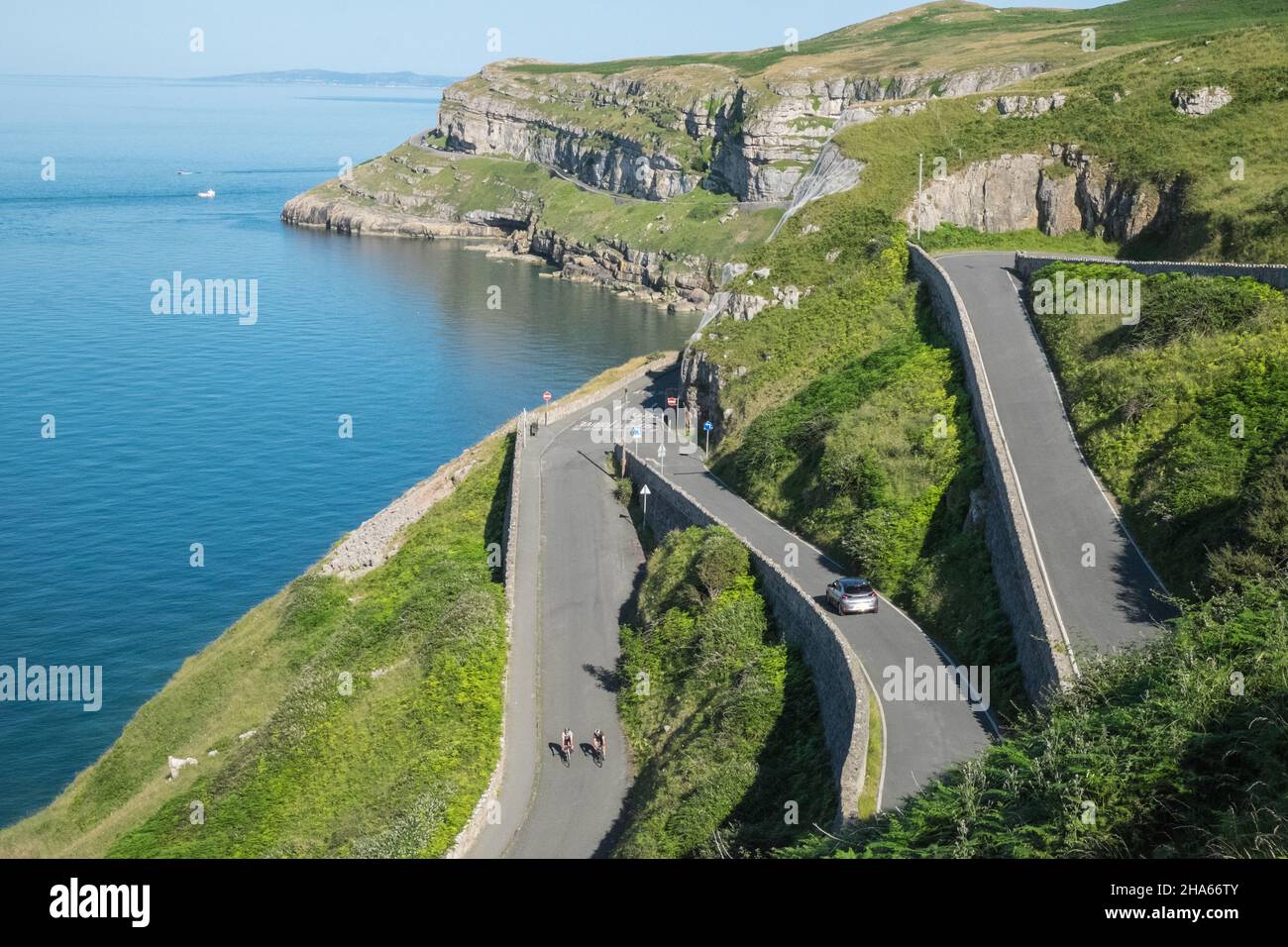 Drive,driving,car,along,steep,incline,switchback,road,roads,lane,lanes ...