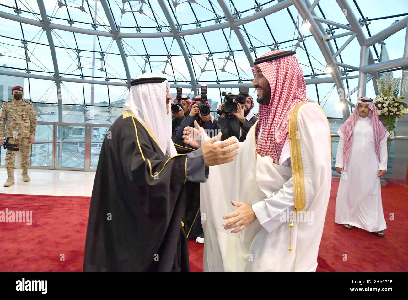 Farwaniya Governorate. 10th Dec, 2021. Kuwaiti Crown Prince Sheikh ...
