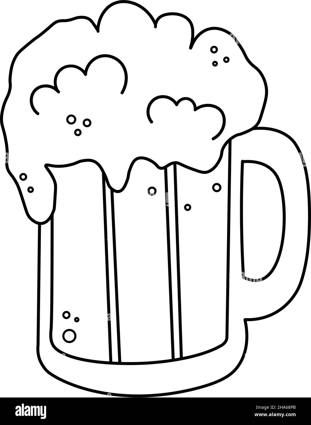 Hand-drawn Cold beer. Elements for oktoberfest festival. Vector ...