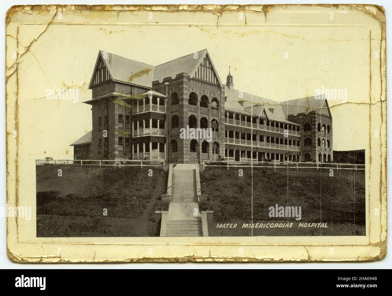 postcard featuring an historical scene of the Queensland stock market ...