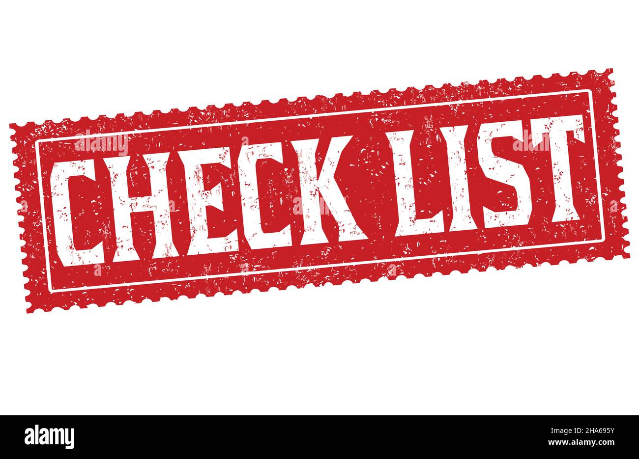 Check list square grunge Stock Vector Images - Alamy