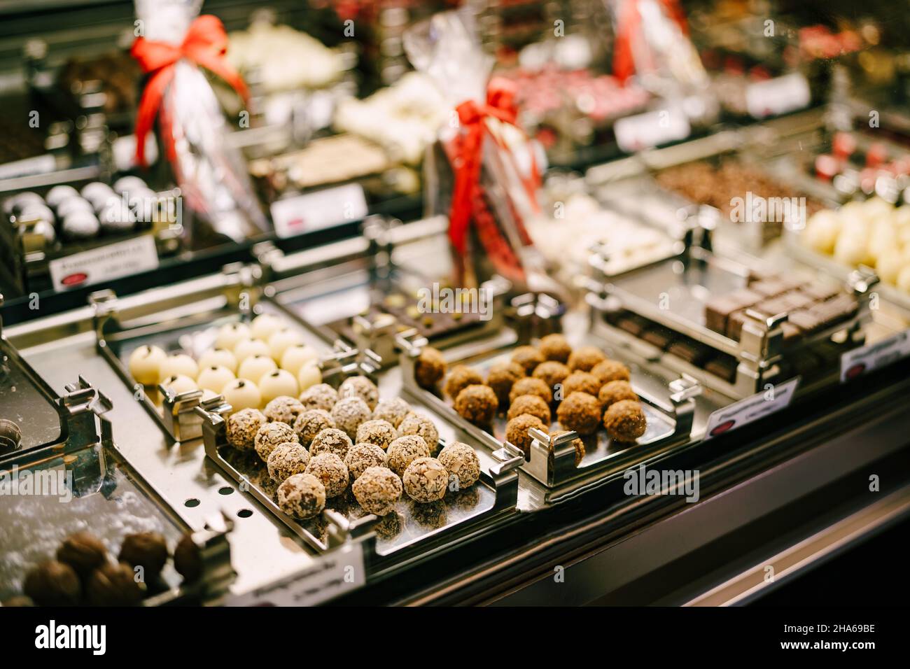 Various tasty sweets caramel chocolate hi-res stock photography and ...