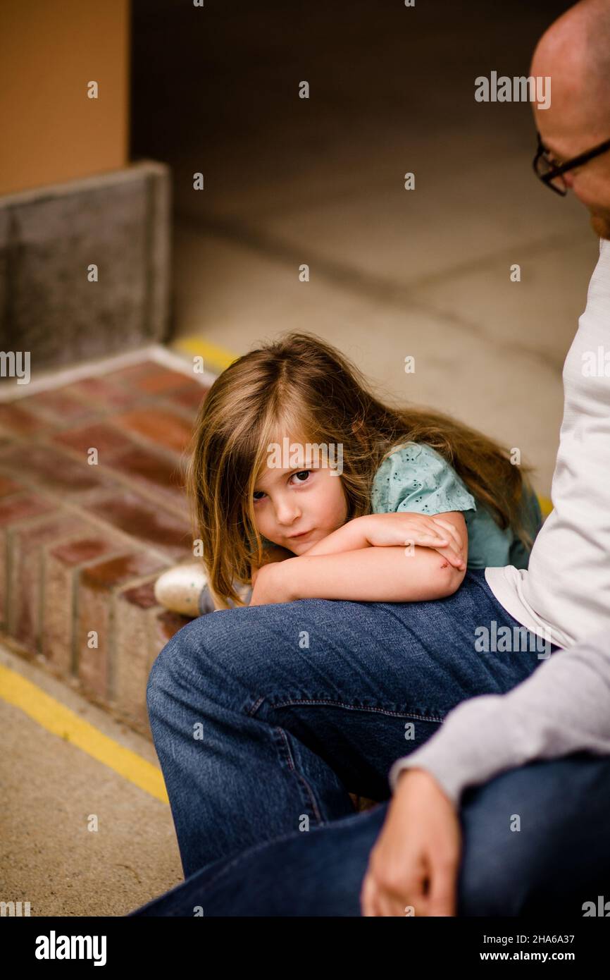 Four Year Old Hiding From Camera in San Diego Stock Photo - Alamy