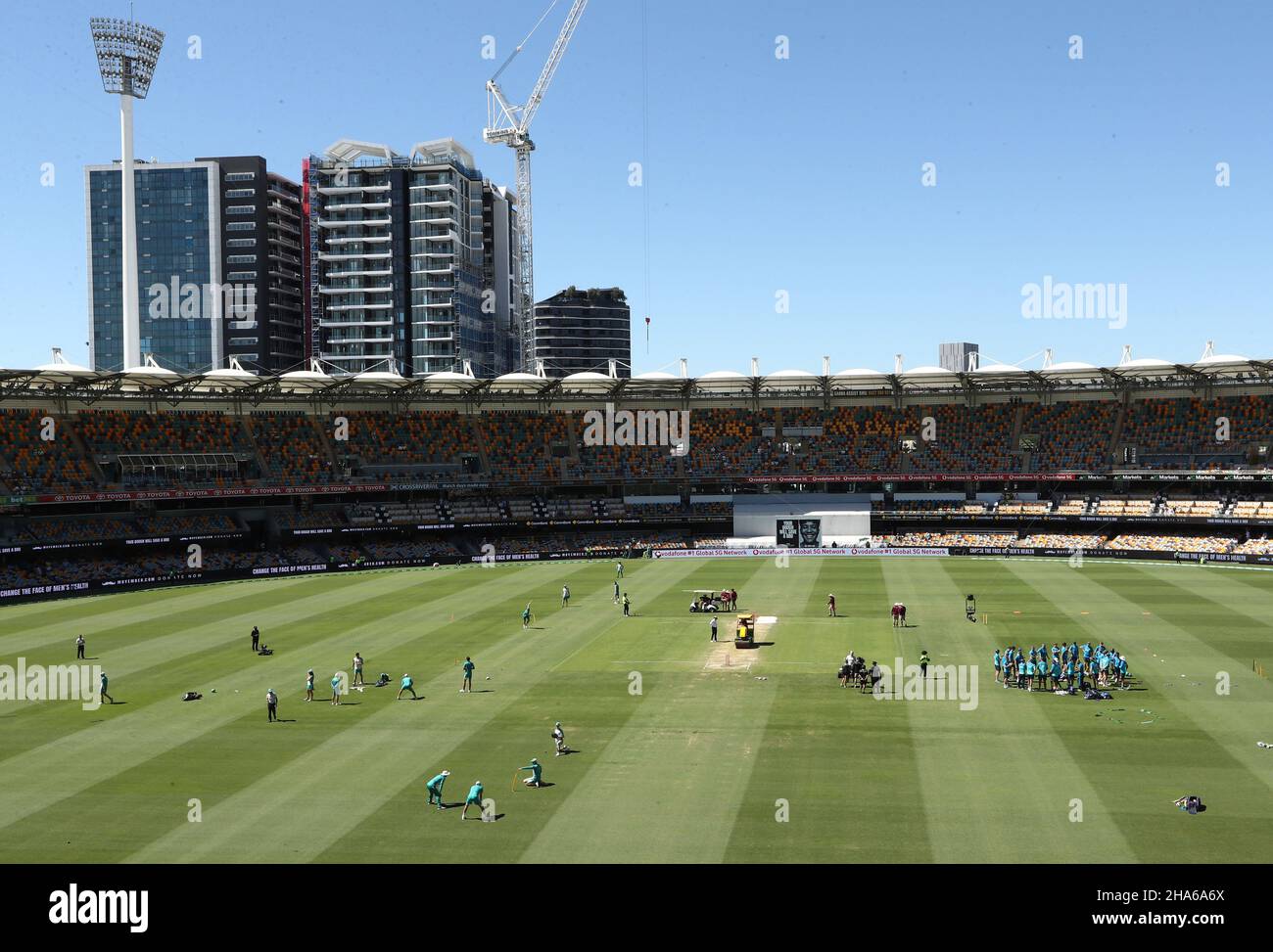 General view during day four of the first Ashes test at The Gabba ...