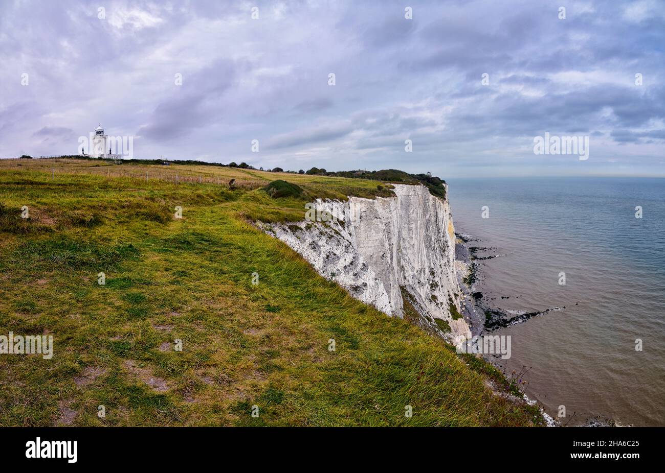 White Cliffs of Dover. Close up detailed landscape view of the cliffs ...