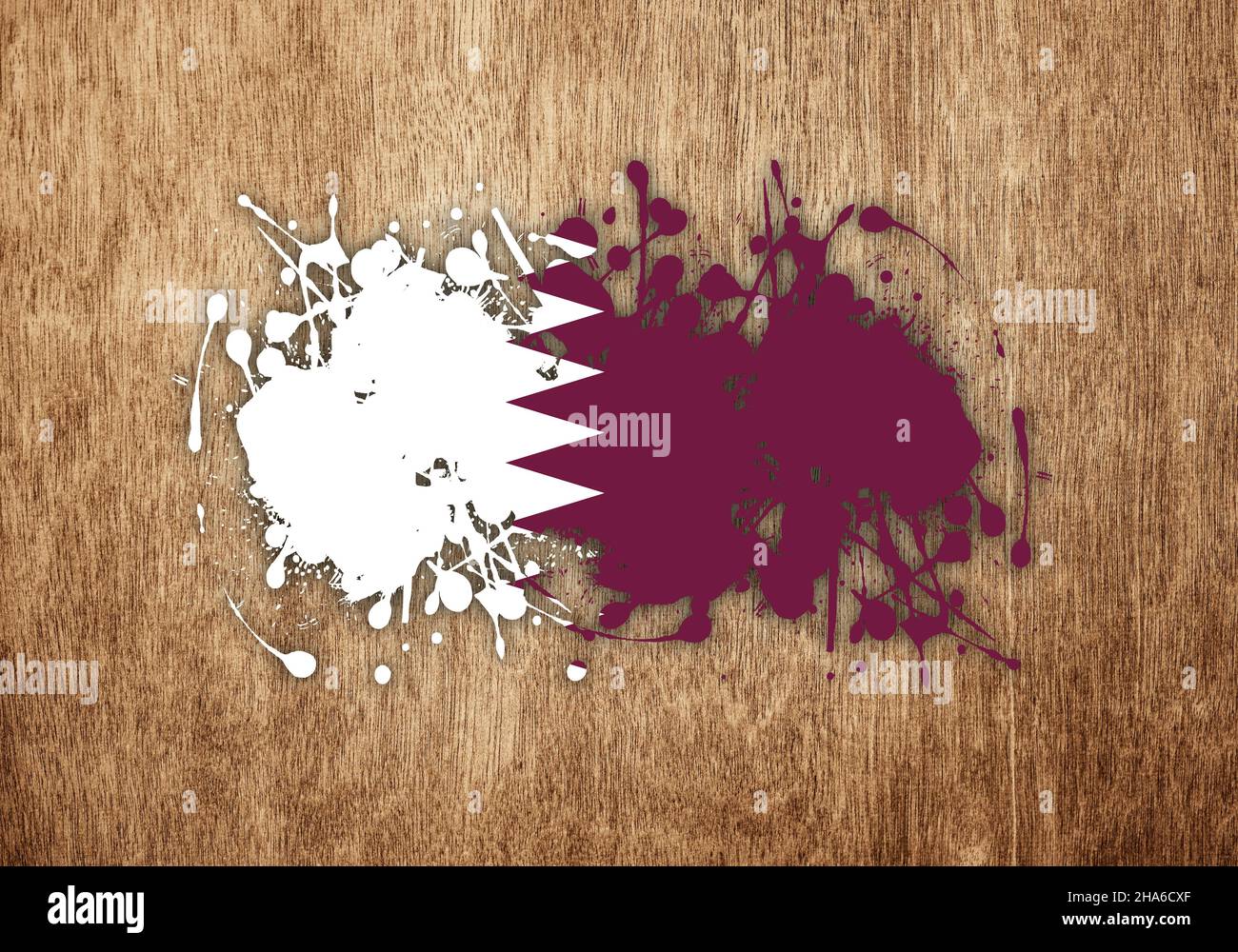 Flag of Qatar, grunge, background, texture Stock Photo - Alamy
