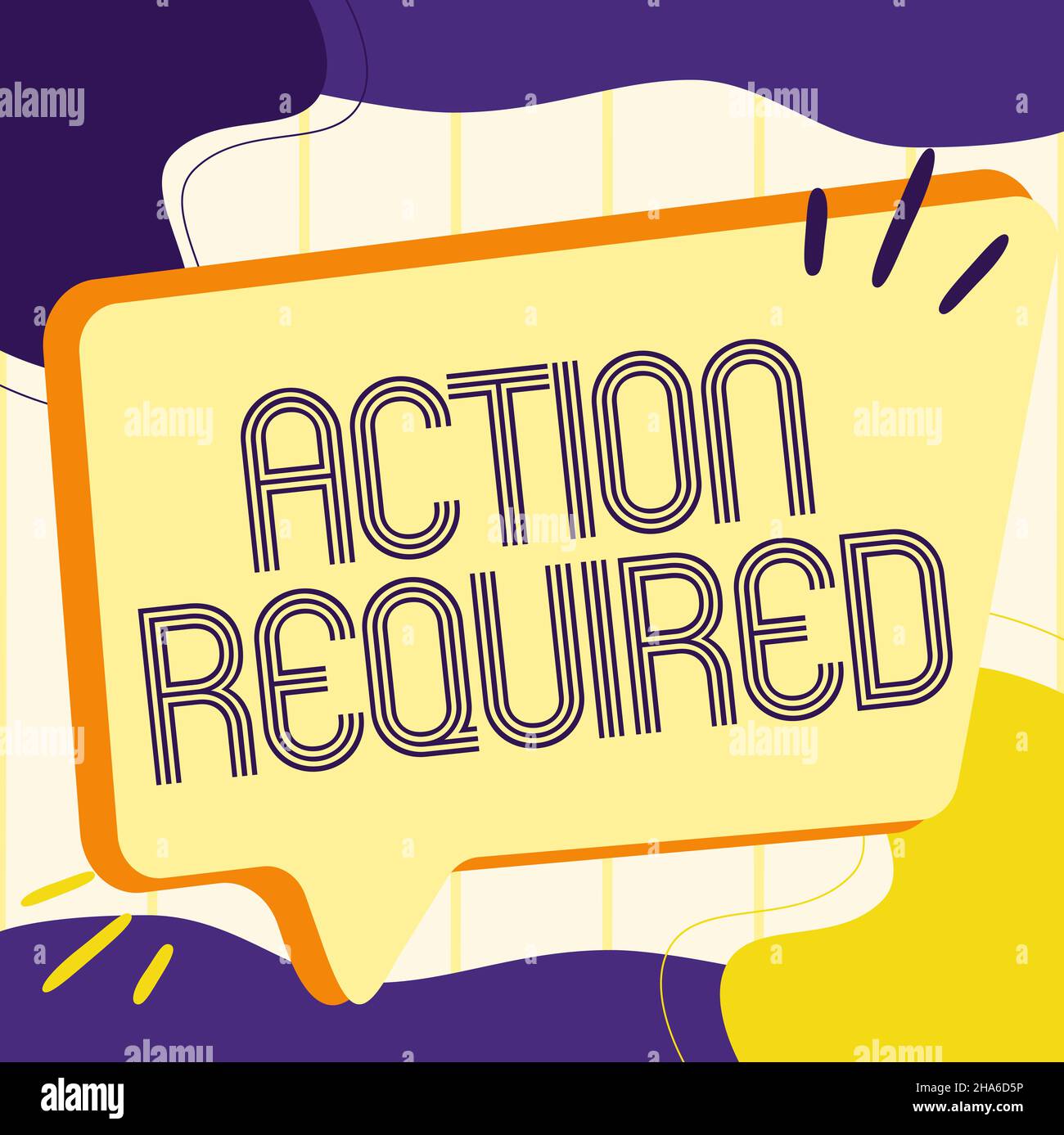Sign displaying Action Required. Internet Concept Regard an action from ...