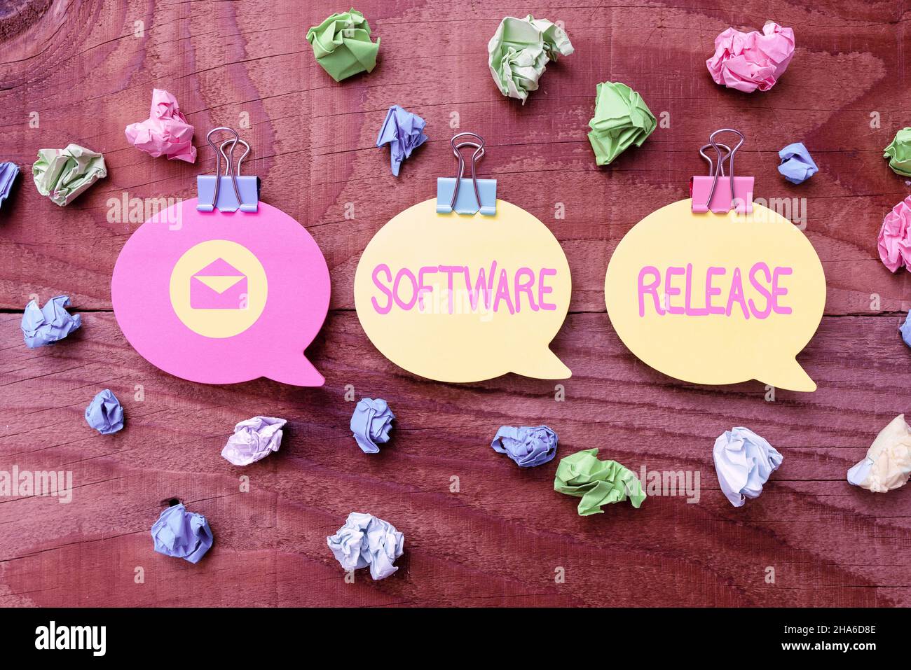 Conceptual caption Software Release. Word for sum of stages of ...