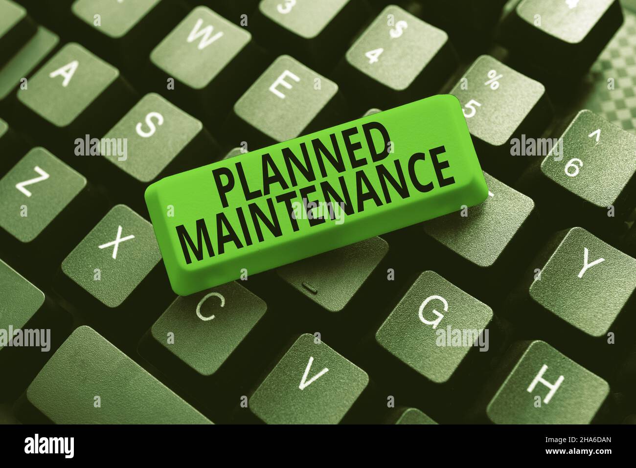 Writing displaying text Planned Maintenance. Business approach Check ...