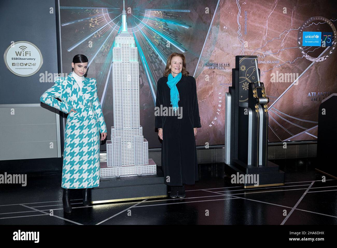 New York, NY, USA. 10th Dec, 2021. UNICEF Ambassador, Sofia Carson ...