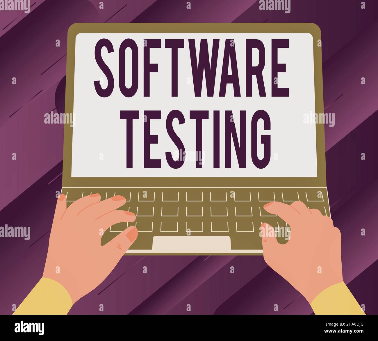 Writing Displaying Text Software Testing Conceptual Photo