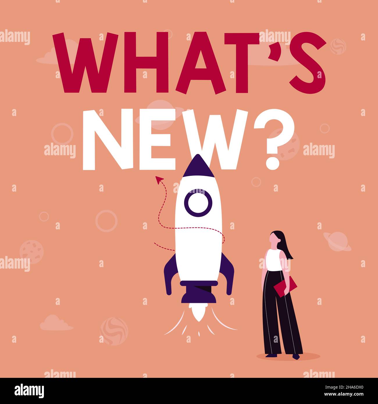 Hand writing sign What S New Question. Business approach Asking about ...