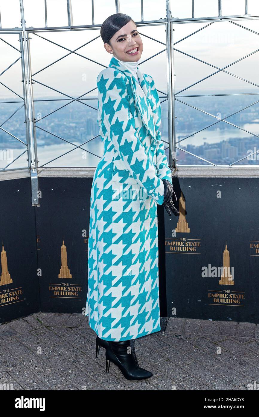 New York, NY, USA. 10th Dec, 2021. UNICEF Ambassador, Sofia Carson ...