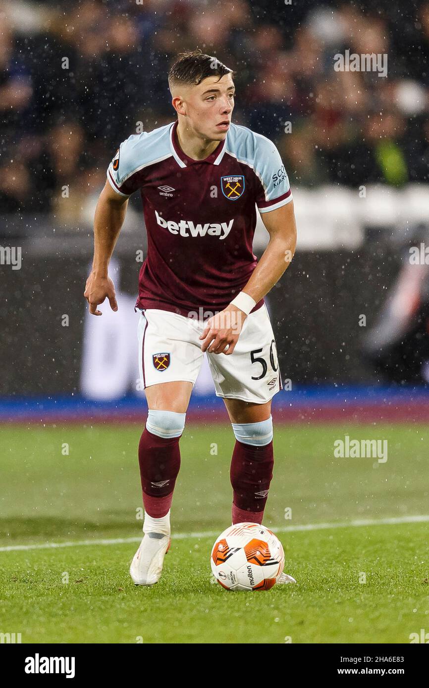 London, UK. 09th Dec, 2021. Harrison Ashby of West Ham United during ...