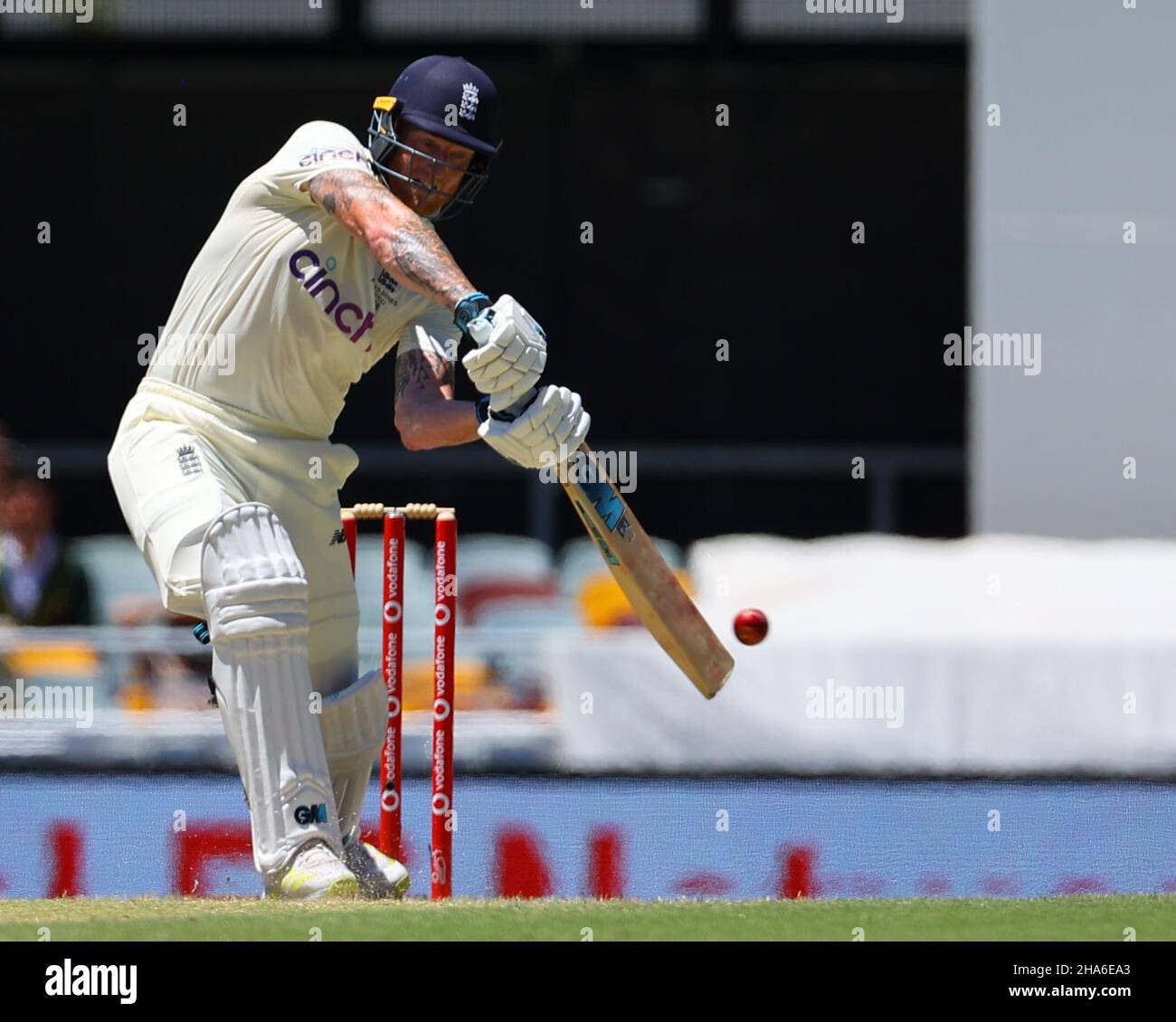 Ben Stokes of England hits the ball for 4 runs Stock Photo - Alamy