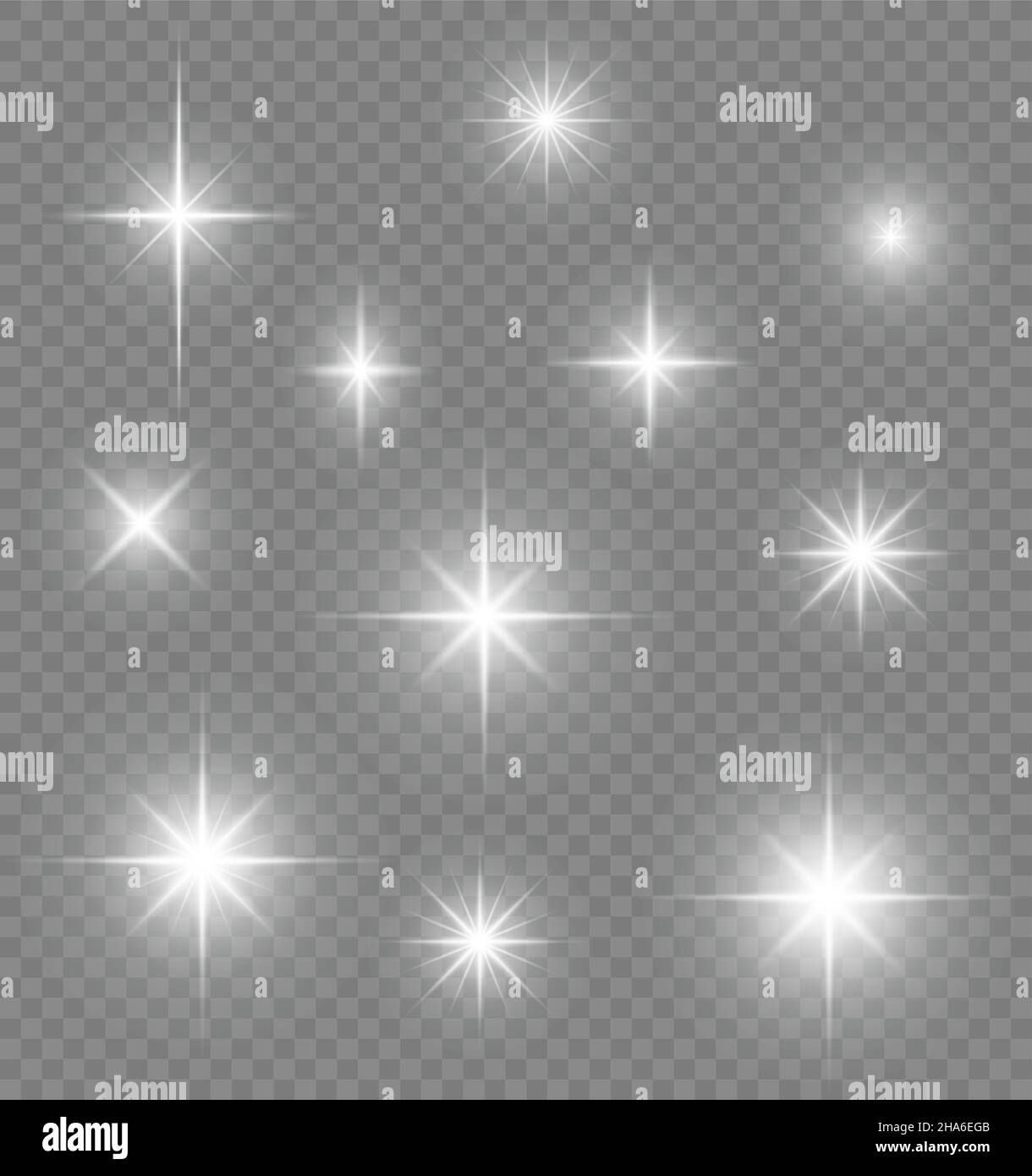 Glowing lights effect, flare, explosion and stars. Special effect ...