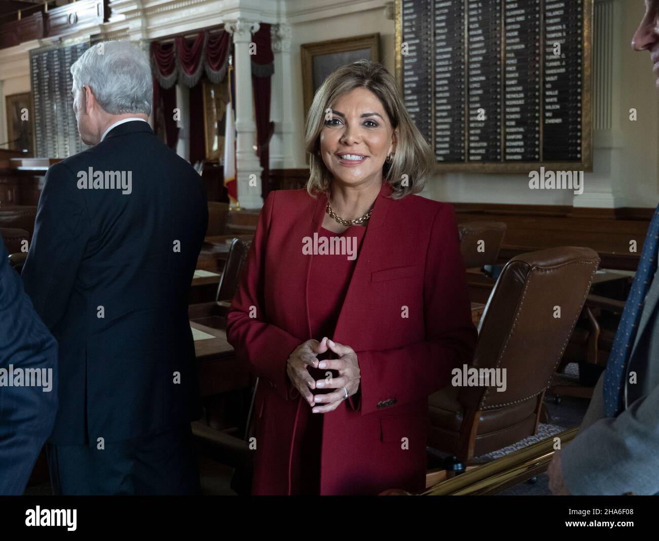 Austin Texas USA, Dec. 10 2021. Former Justice Eva Guzman of Houston ...