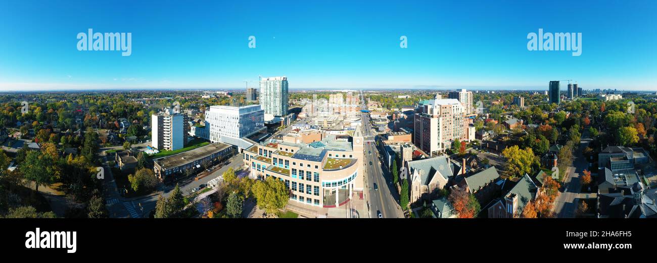 An aerial panorama of Brampton, Ontario, Canada city center Stock Photo ...