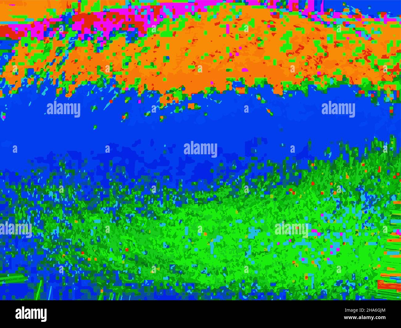 This is a illustration of Cool bug glitch TV screen background Stock ...