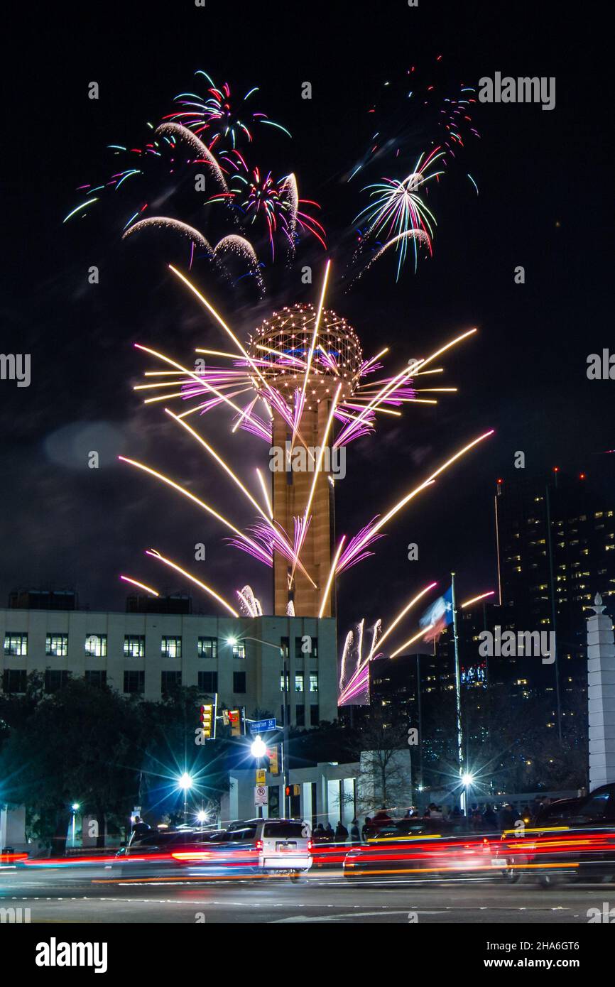 New year's eve in Dallas, Texas Stock Photo - Alamy