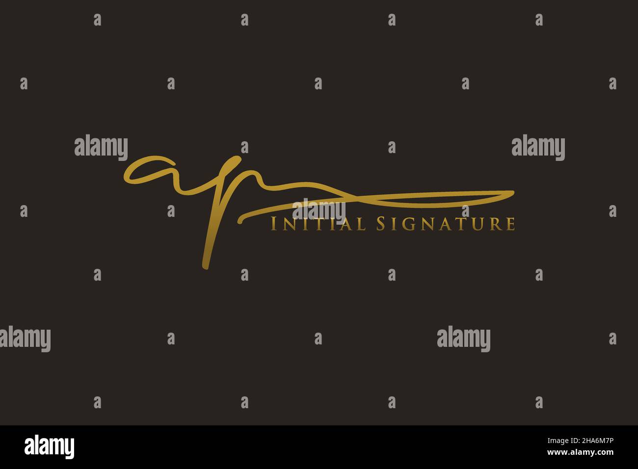 AP Letter Signature Logo Template elegant design logo. Hand drawn ...