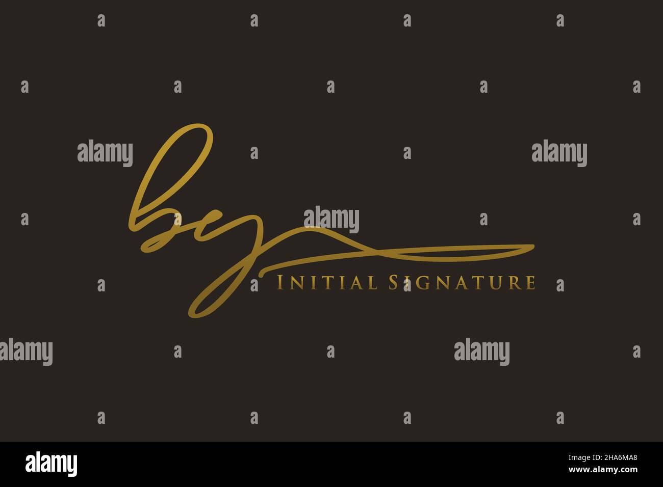 BY Letter Signature Logo Template elegant design logo. Hand drawn ...