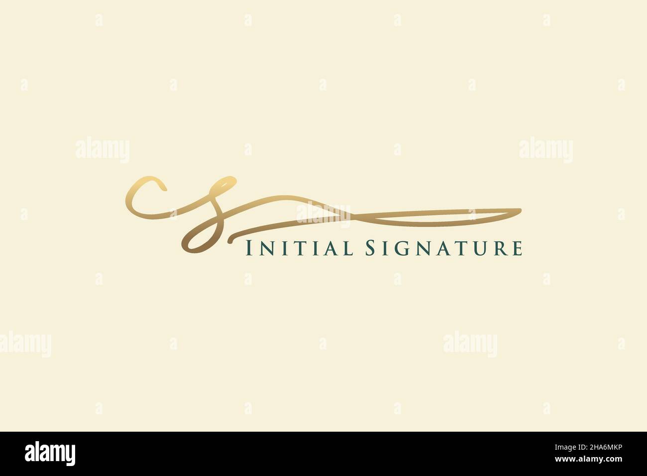 CS Letter Signature Logo Template elegant design logo. Hand drawn ...