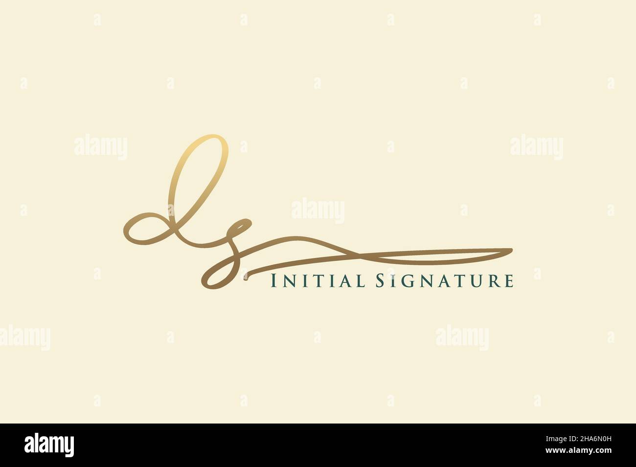 DS Letter Signature Logo Template elegant design logo. Hand drawn ...