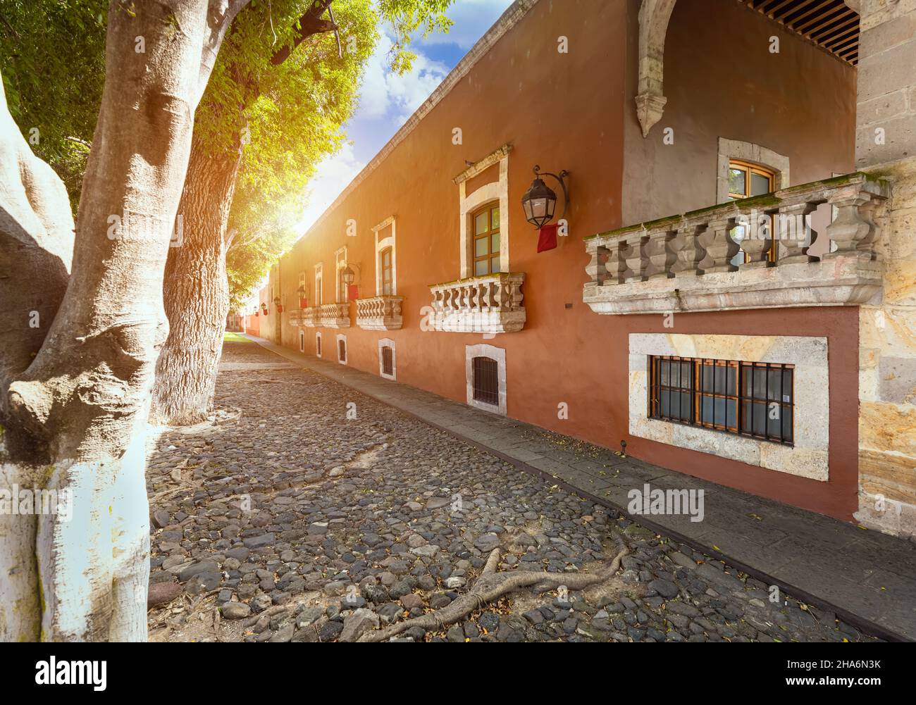 Morelia, Michoacan, colorful streets and colonial houses in Morelia ...