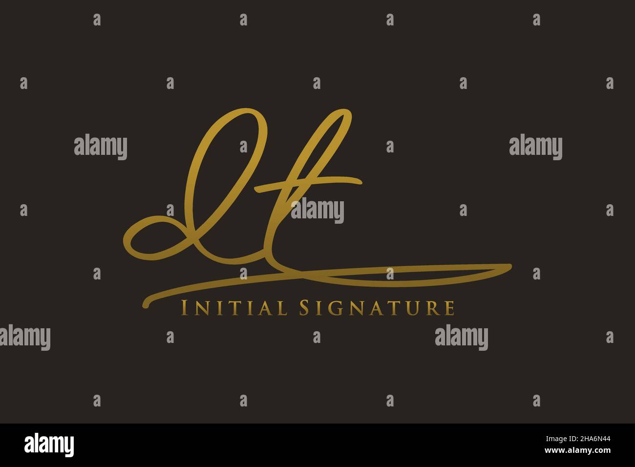 DT Letter Signature Logo Template elegant design logo. Hand drawn ...