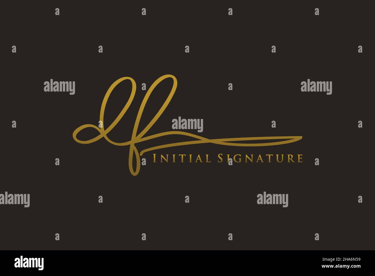 DF Letter Signature Logo Template elegant design logo. Hand drawn ...