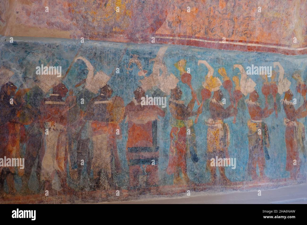 Mexico Bonampak - Maya archaeological site Bonampak Wall paintings ...