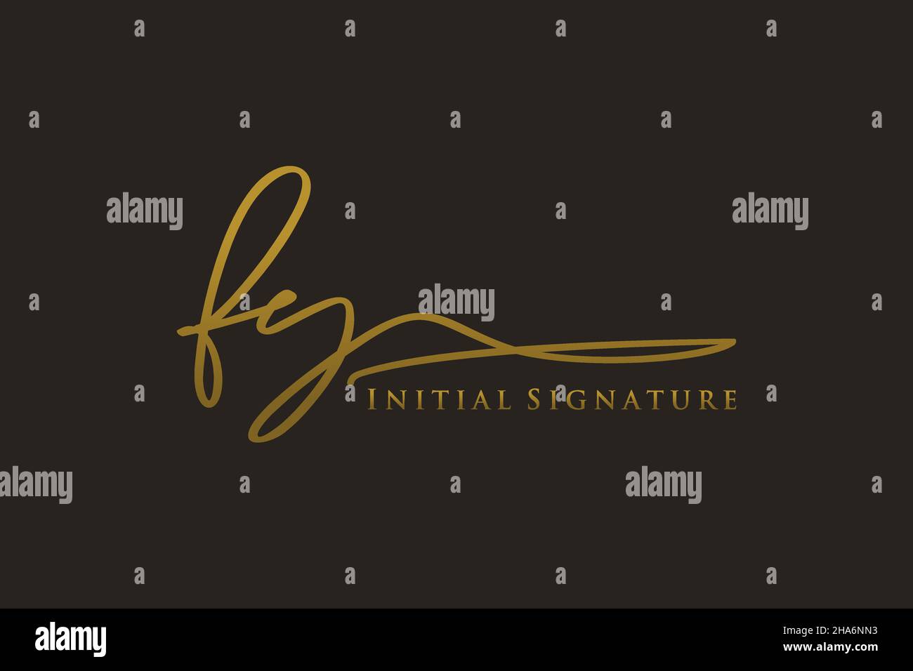 FY Letter Signature Logo Template elegant design logo. Hand drawn ...