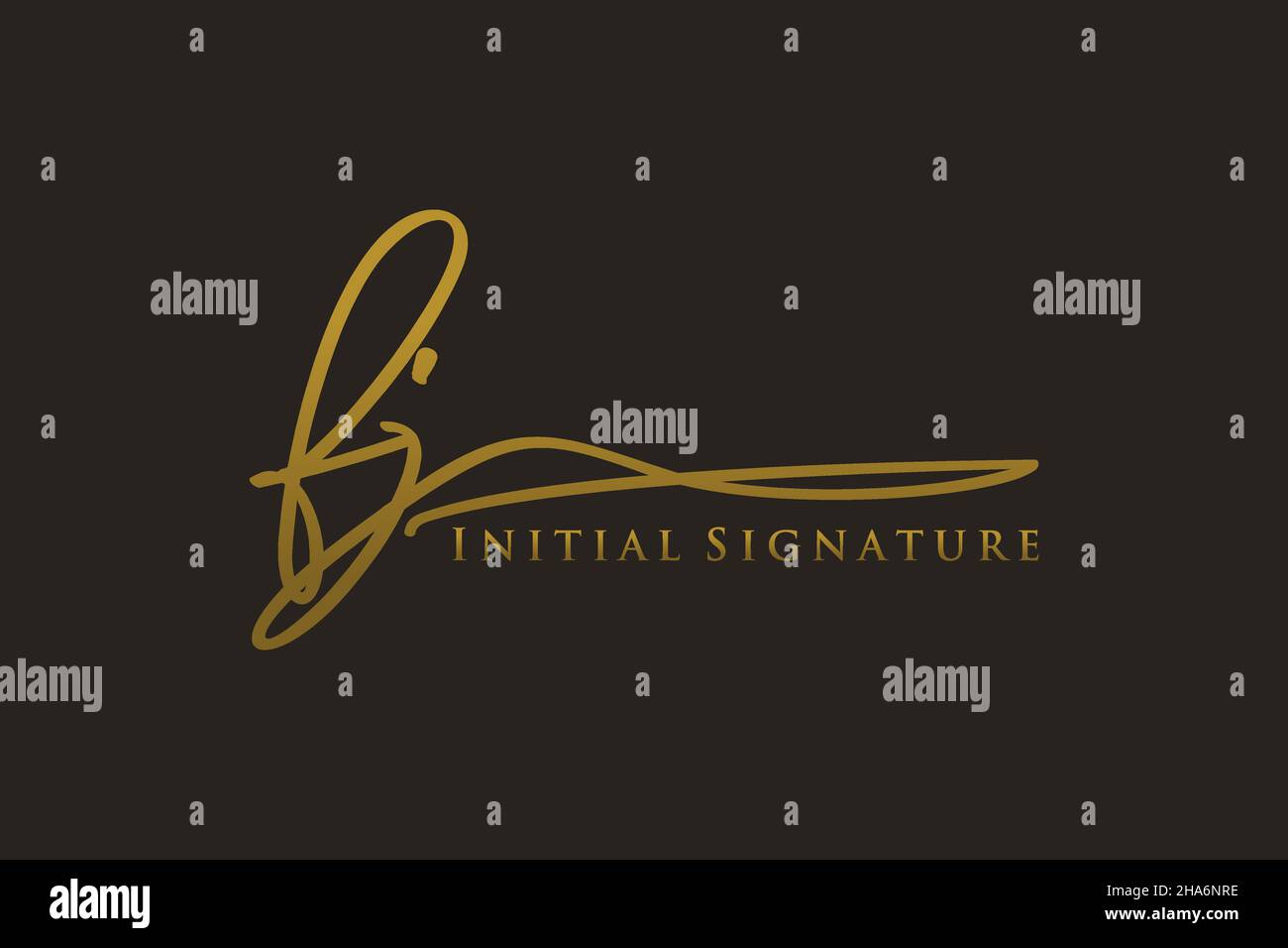 FJ Letter Signature Logo Template elegant design logo. Hand drawn ...