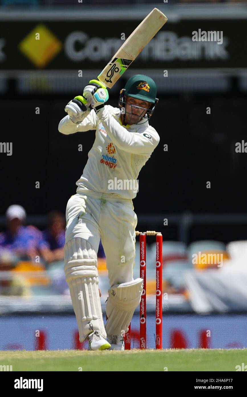 Alex Carey of Australia strikes the ball down the ground Stock Photo ...