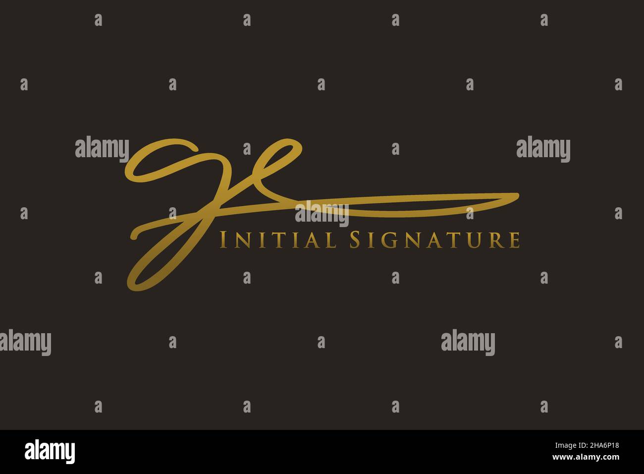 GE Letter Signature Logo Template elegant design logo. Hand drawn ...