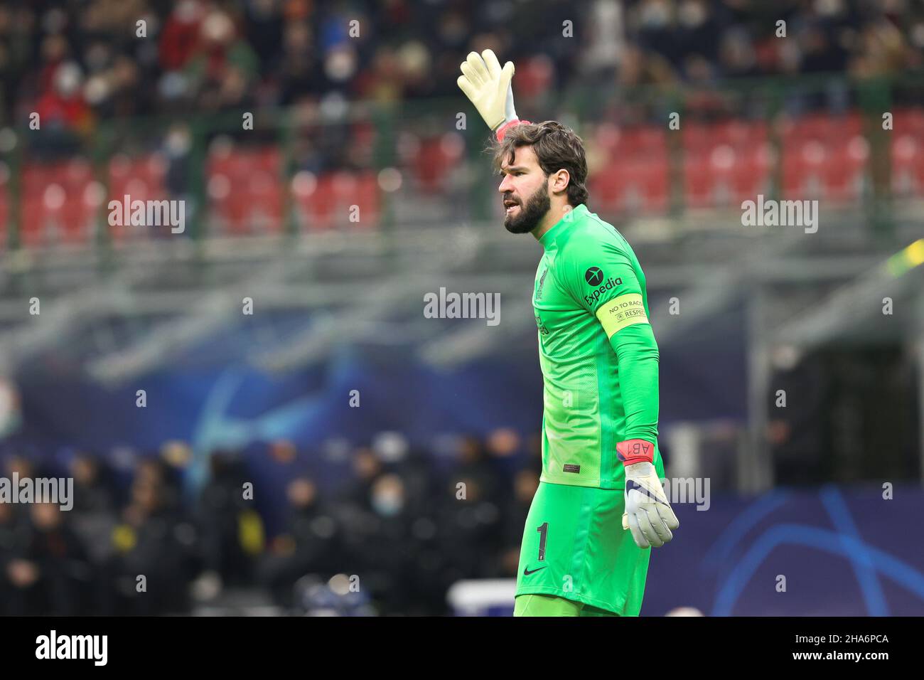 Italy. 07th Dec, 2021. Italy, Milan, dec 7 2021: Alisson Becker ...