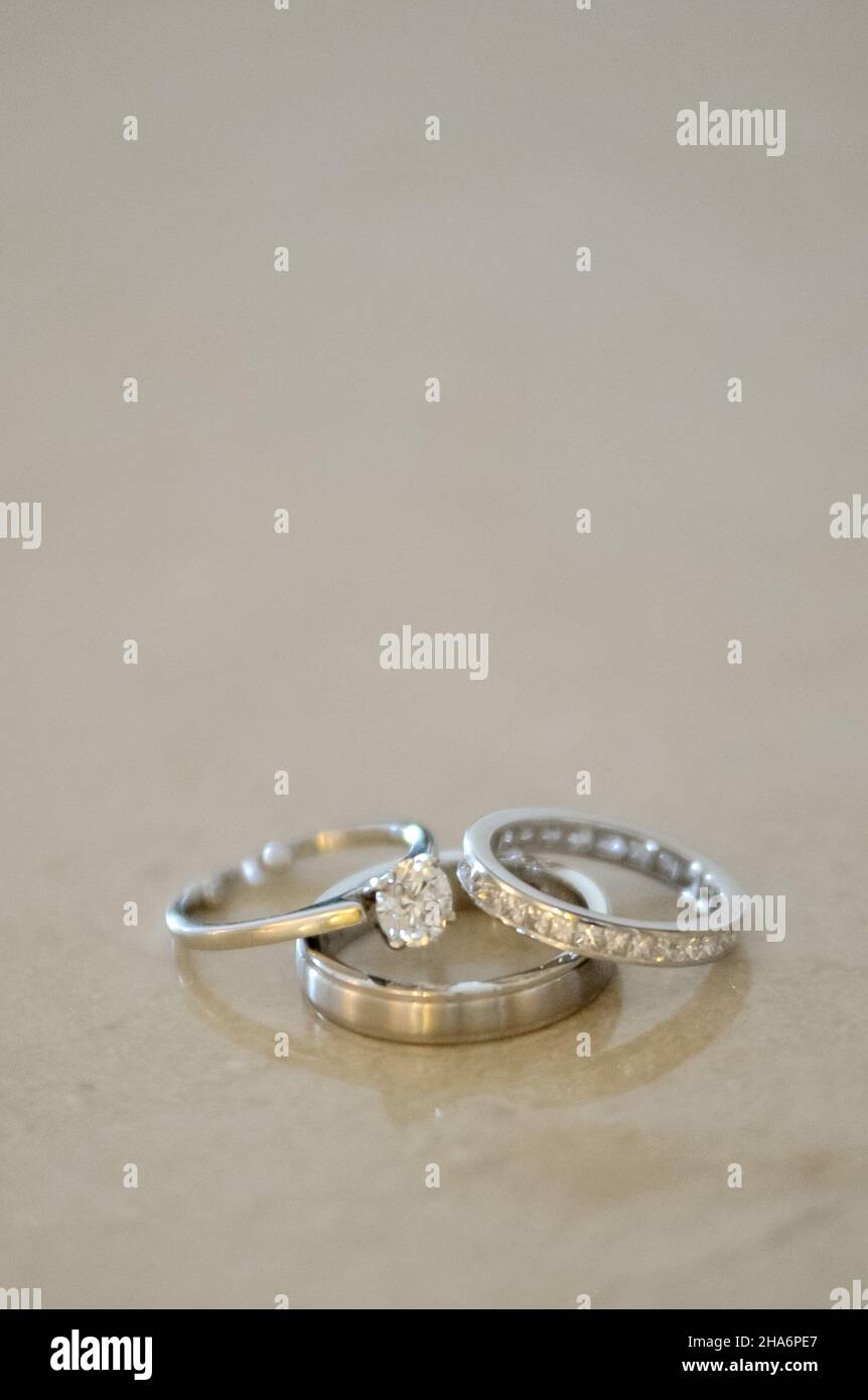 Wedding ring details Stock Photo - Alamy
