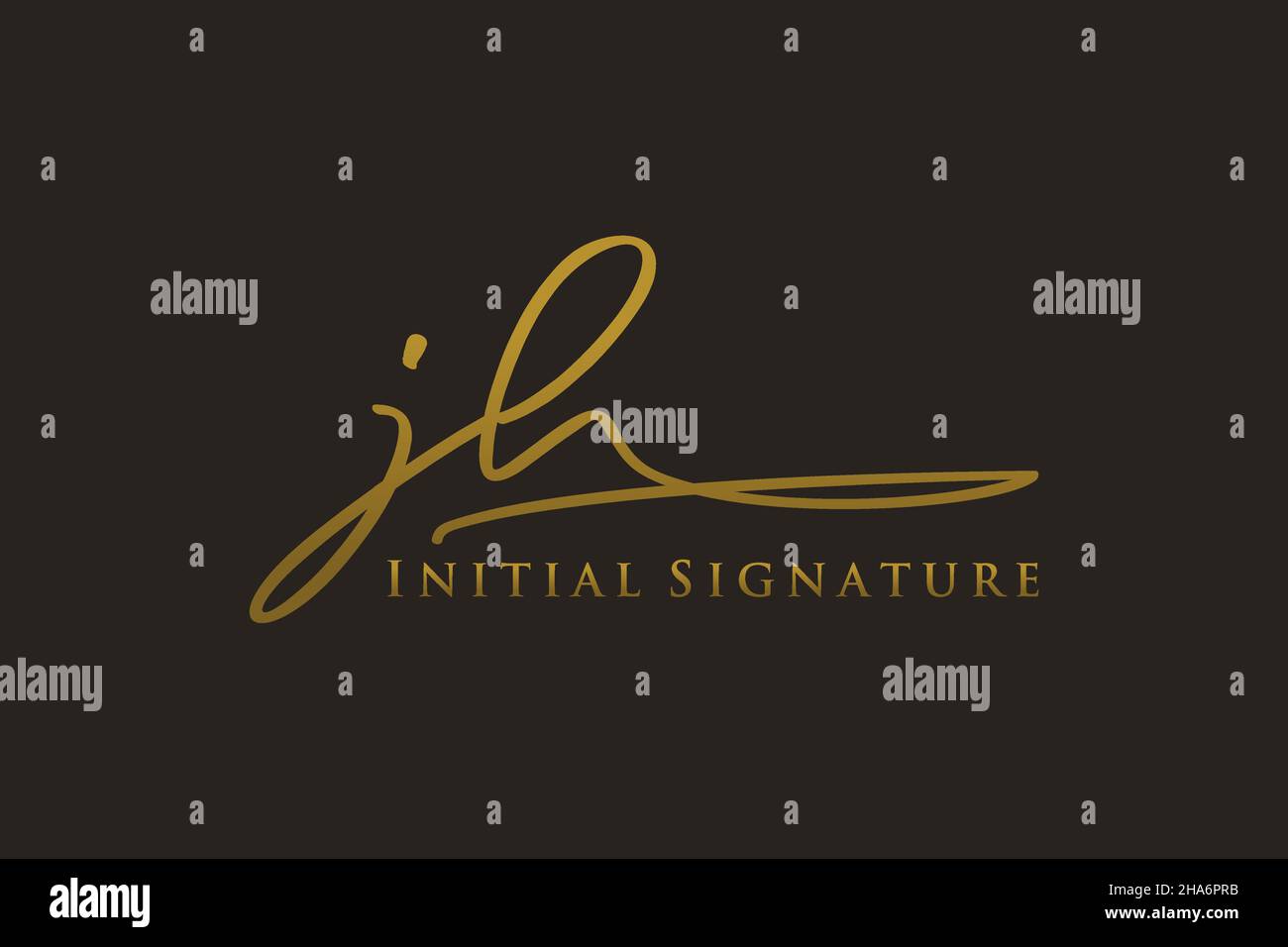 JH Letter Signature Logo Template elegant design logo. Hand drawn ...