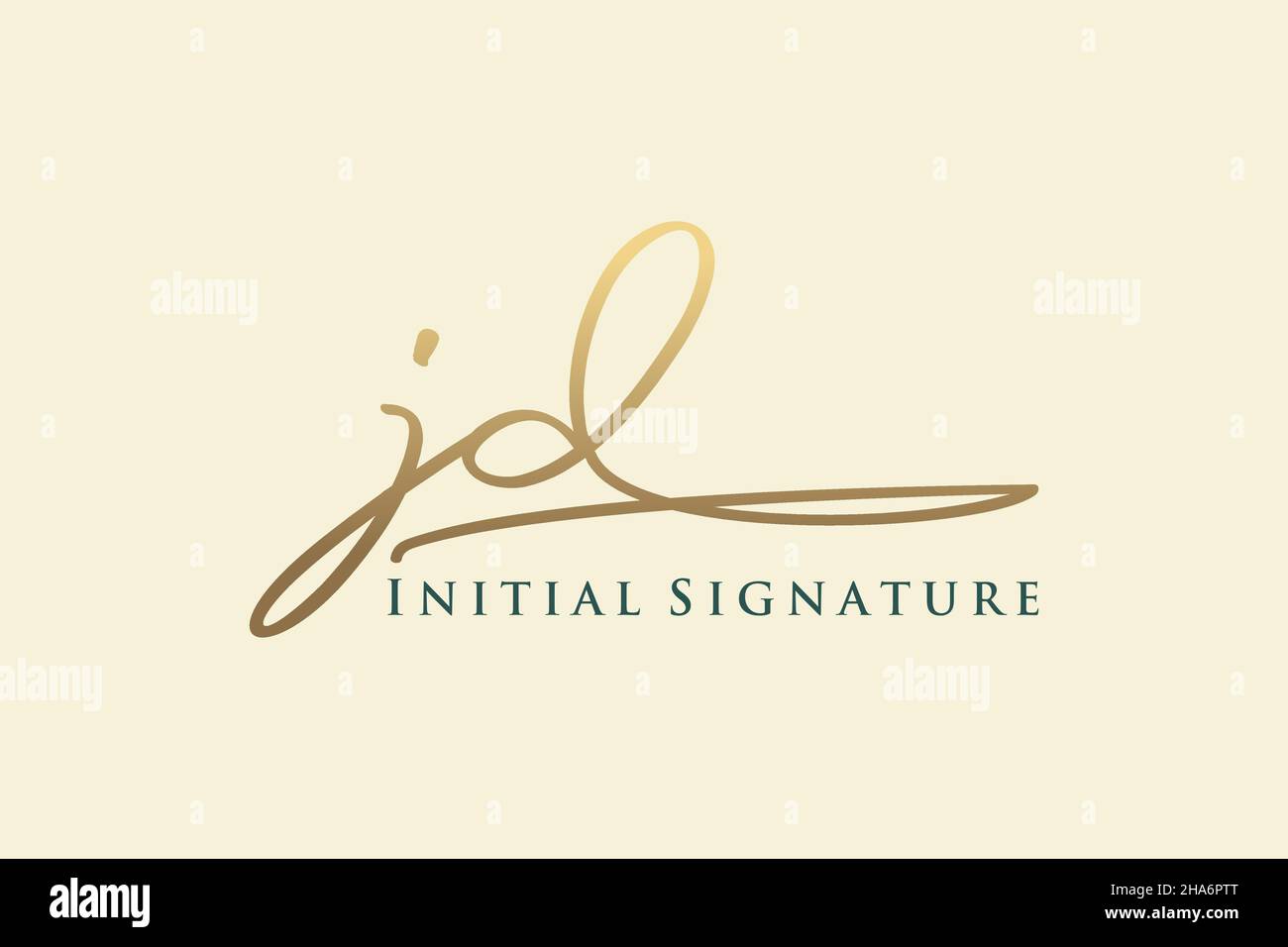 JD Letter Signature Logo Template elegant design logo. Hand drawn ...