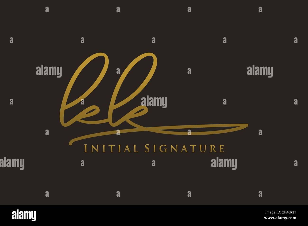 KK Letter Signature Logo Template elegant design logo. Hand drawn ...