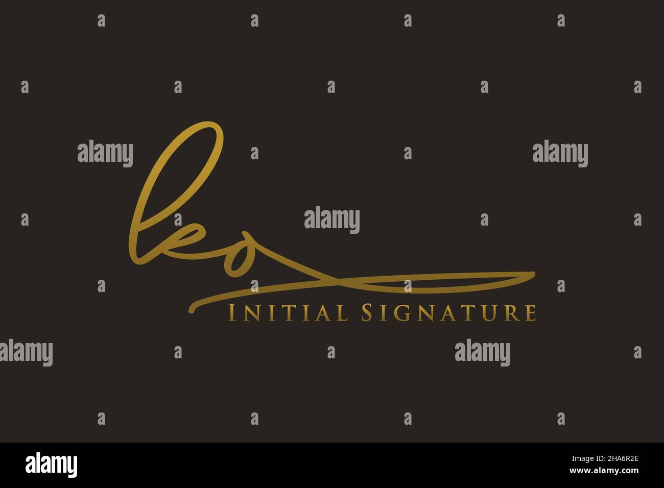 KO Letter Signature Logo Template elegant design logo. Hand drawn ...