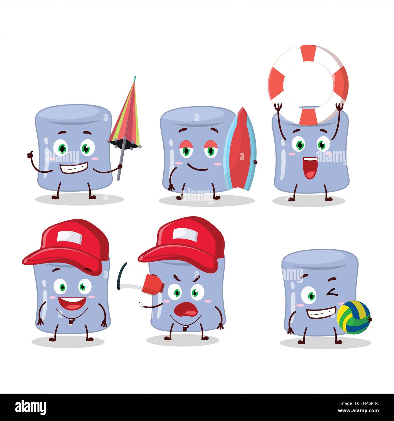 Floating marshmallows Stock Vector Images - Alamy
