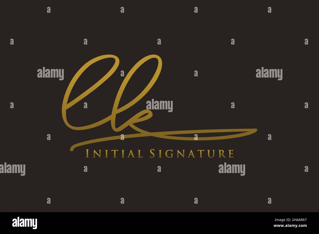 LK Letter Signature Logo Template elegant design logo. Hand drawn ...