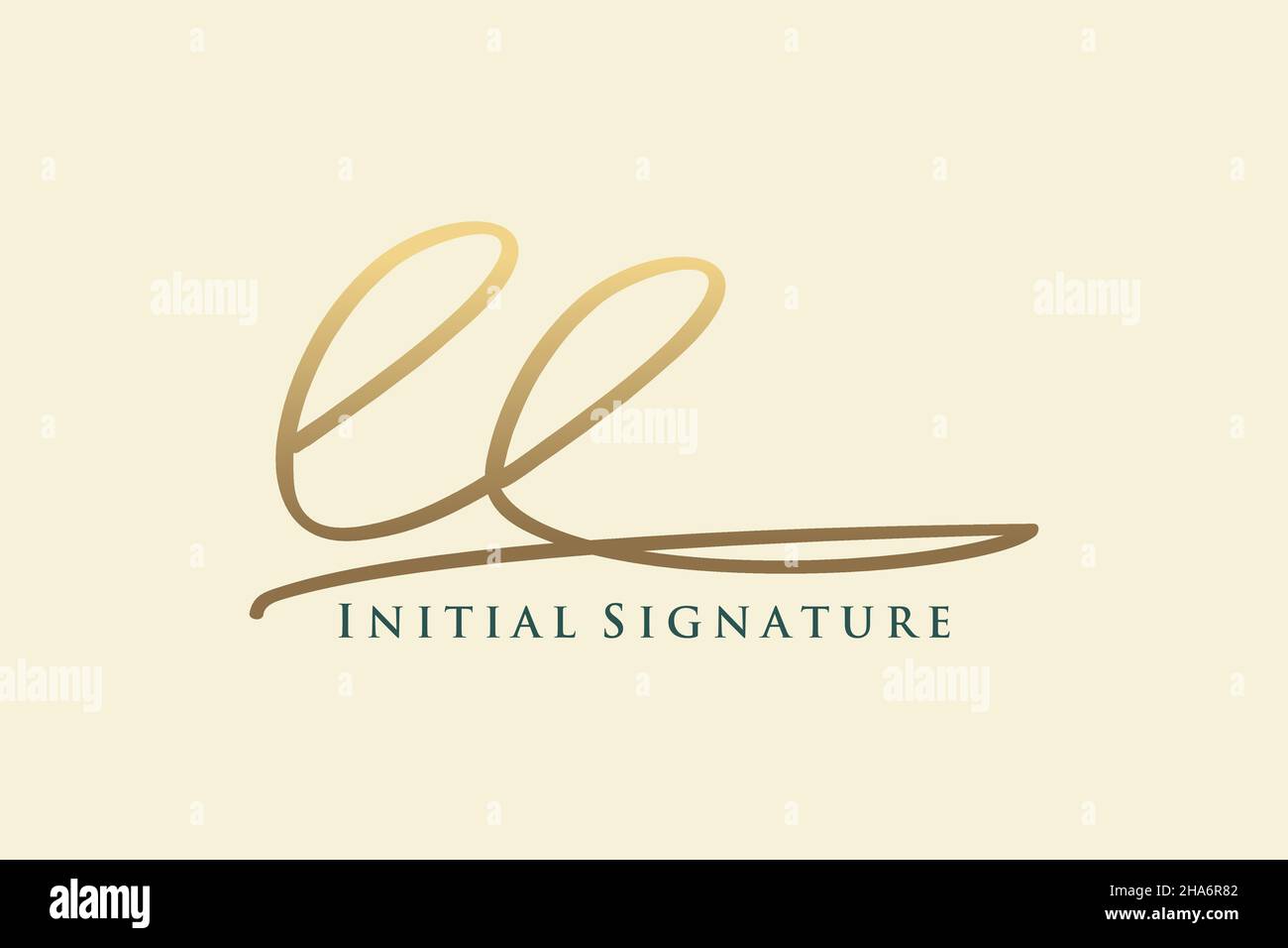LL Letter Signature Logo Template elegant design logo. Hand drawn ...